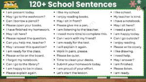 120+ Basic English Sentences for School Used in Daily Life | Grammareco.com