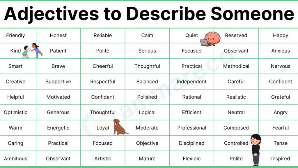 300+ Delightful Adjectives to Describe Someone Professionally ...