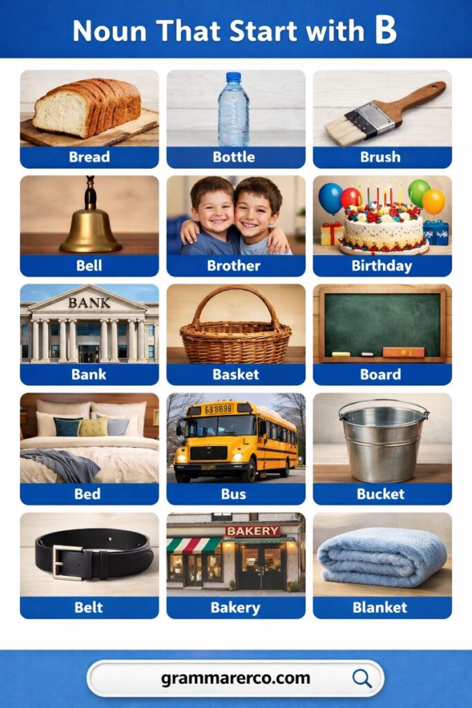 500+ List of Nouns that Start with B Examples with Pictures ...