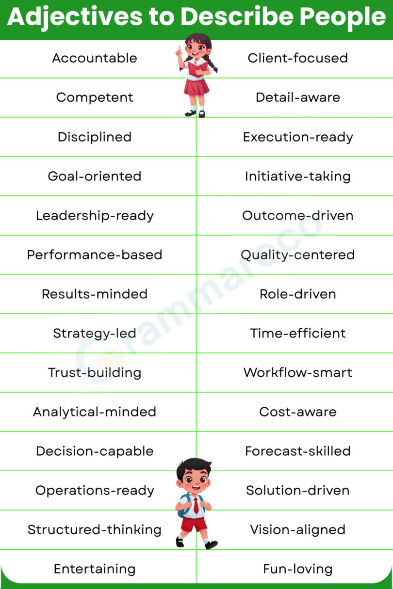 200+ Positive and Negative Adjectives to Describe People | Grammareco.com