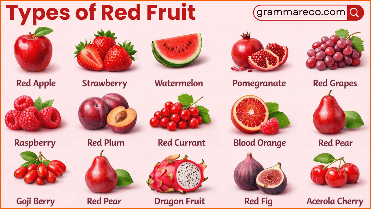 100 Red Fruit and Pictures: List of Red Fruits Names with Benefits ...