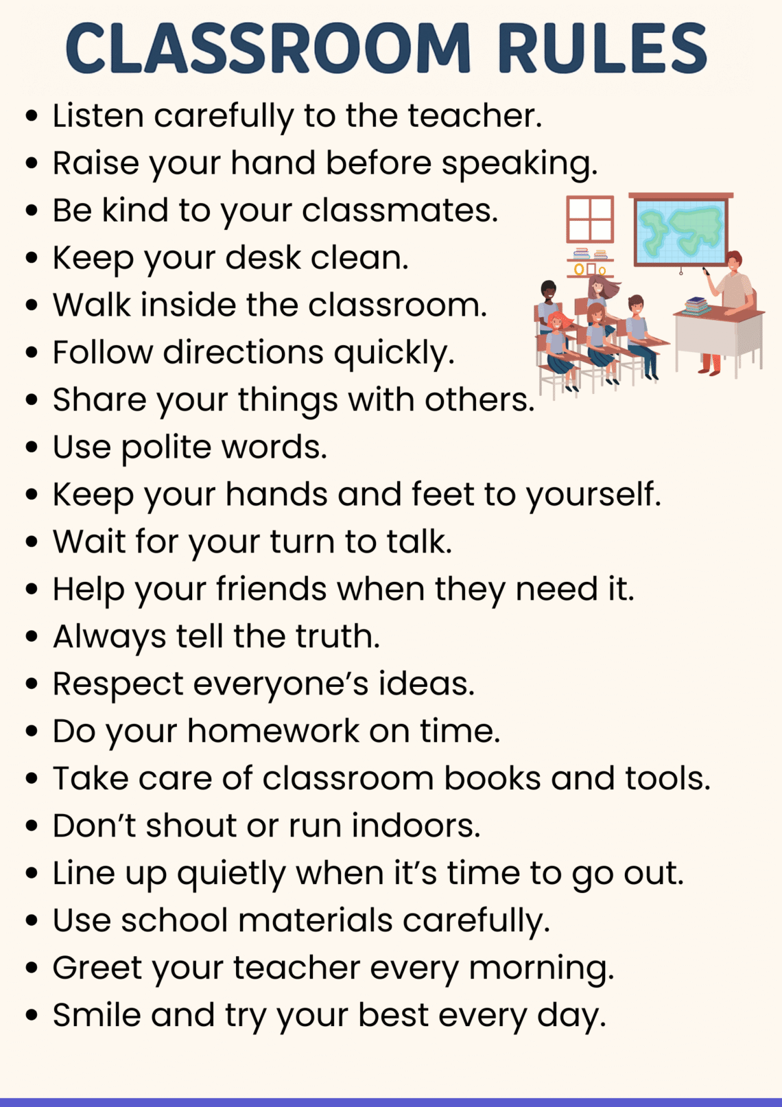 Top 100+ Golden Classroom Rules Every Student Should Know | Grammareco.com