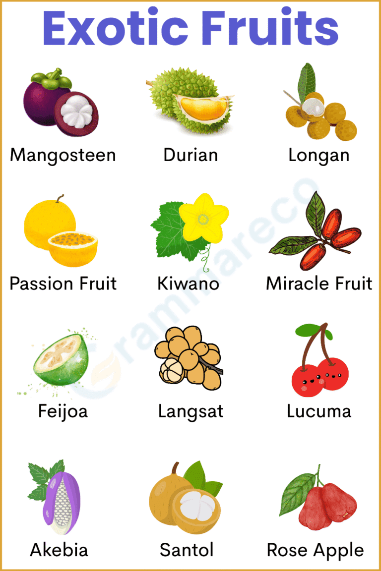 100 Exotic Fruits List: Rare Fruits Names with Photos and Benefits ...