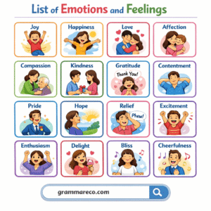 300+ List of Emotions and Feelings with Pictures Including PDF ...