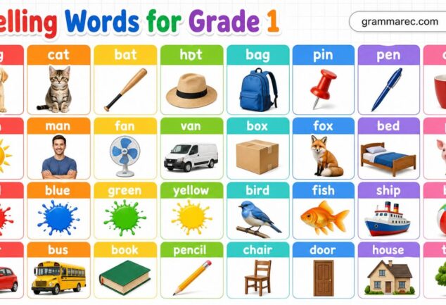 150+ Vocabulary Words for Grade 2 with Pictures and Meanings ...